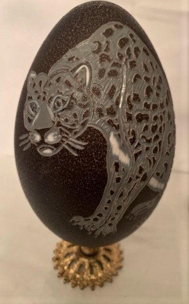 Vintage EMU EGG Collection of Beautifully Hand-carved Rose - Etsy