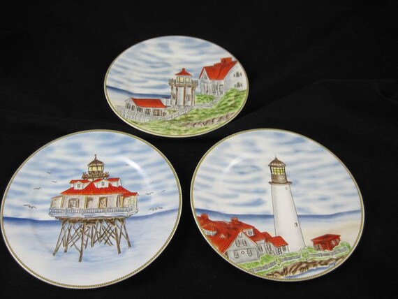 Vintage Royal Norfolk Lighthouse Plate 5 Different Styles to | Etsy