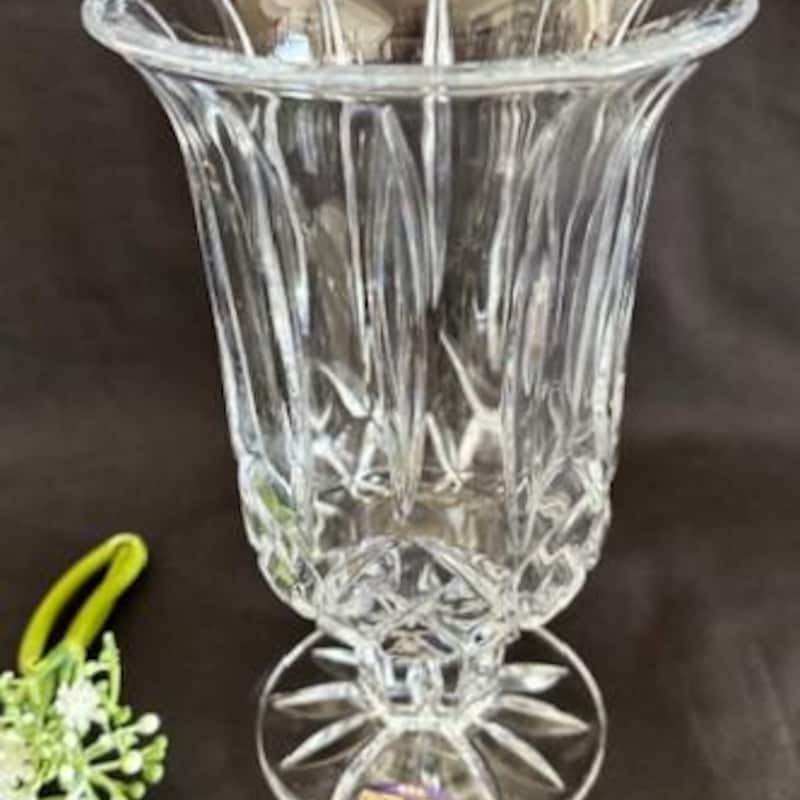 Vintage Lead Crystal Vases - Etsy