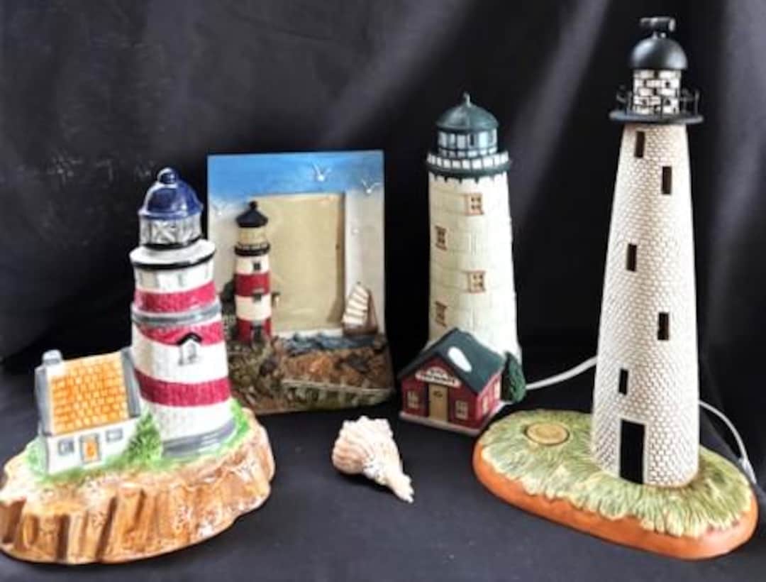 Vintage Collection Lighthouse-ceramic Boston Harbor Lighthouse-enesco ...