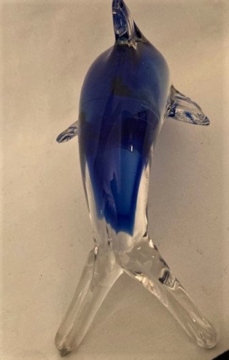 Vintage Murano Dolphin Paperweight Paper Art Glass Sommerso - Etsy