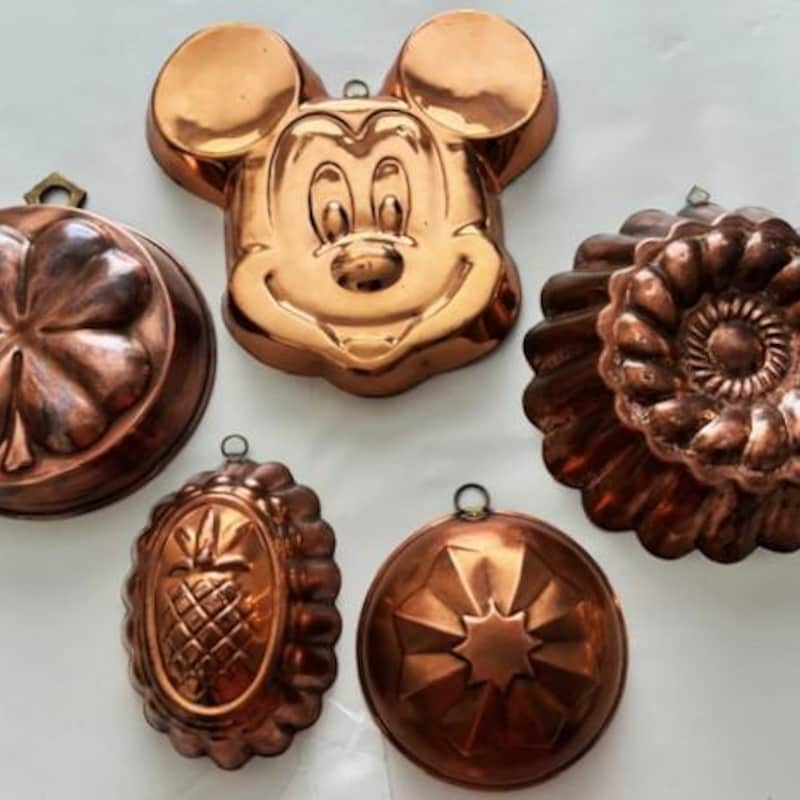 Antique Copper Round Molds - Etsy