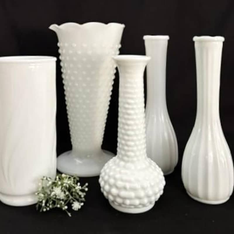 Anchor Hocking Ribbed Vase - Etsy