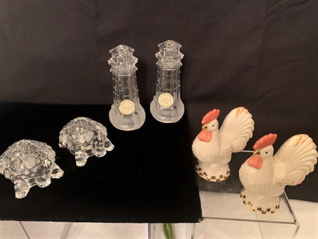 Vintage Variety Lenox Collection of Salt & Pepper Shakers Crystal ...