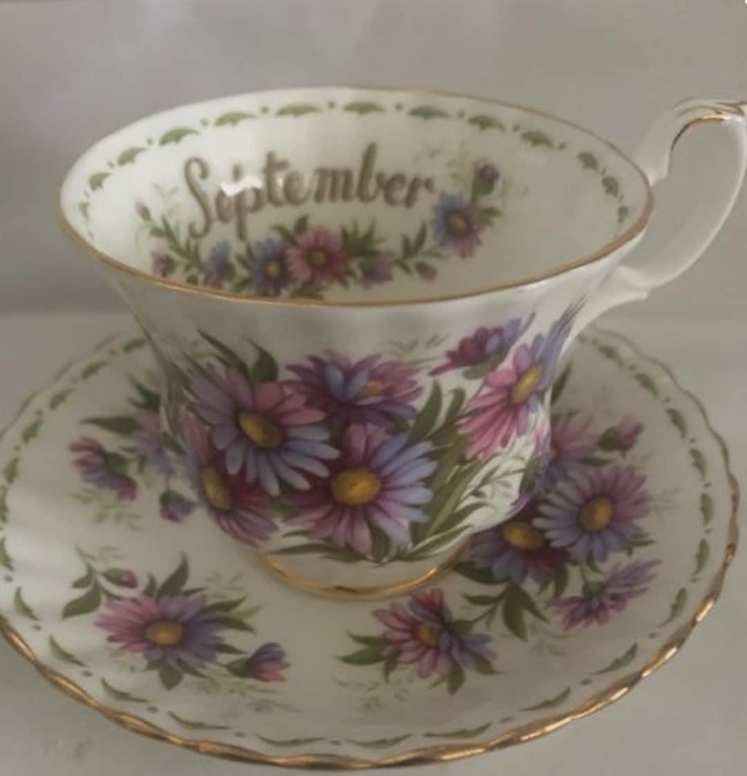 Vintage Royal Albert "flower of the Month" September "michaelmas Daisy ...
