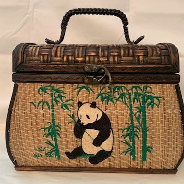 Panda With Bamboo - Etsy