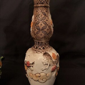 Vintage INARCO Japanese Cherry Blossom Bud Vases Flowers Hand Painted ...
