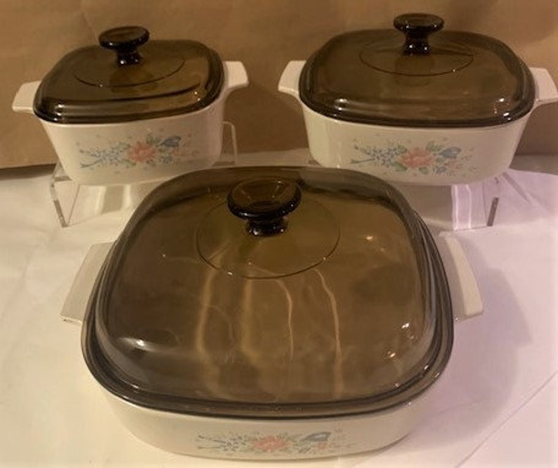 Vintage Corning Ware Collection of Symphony Pattern A-10-B and - Etsy