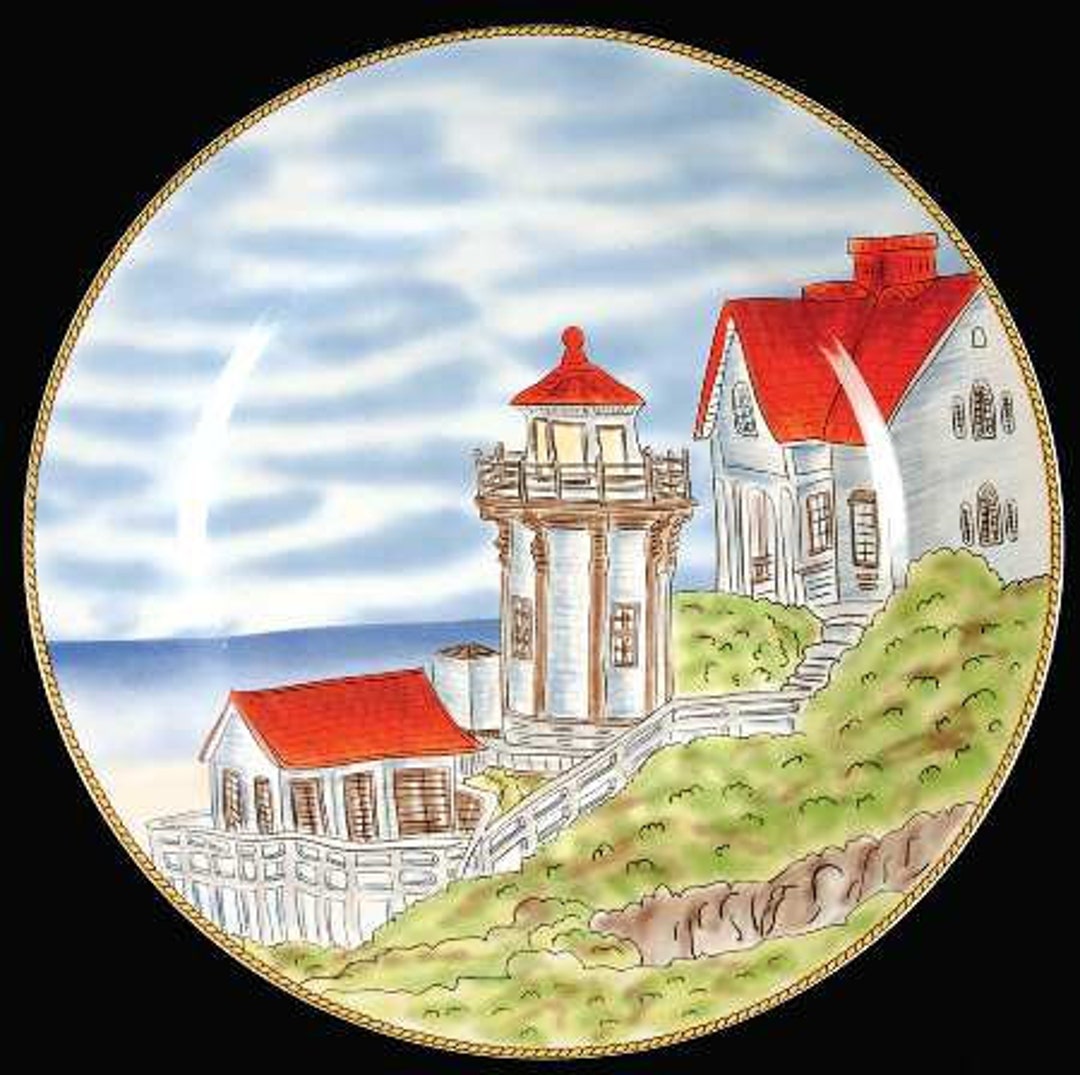 Vintage Royal Norfolk Lighthouse Plate 5 Different Styles to Chose ...