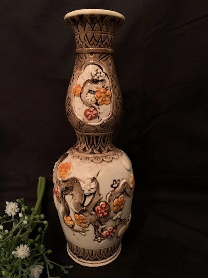 Vintage INARCO Japanese Cherry Blossom Bud Vases Flowers Hand - Etsy