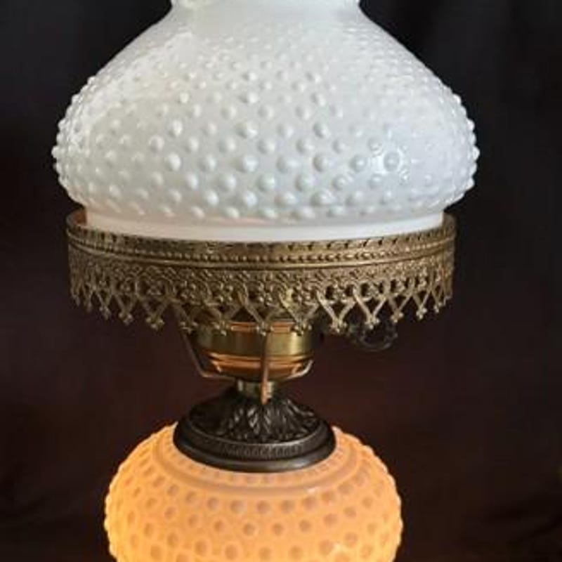 Vintage Table Lamp Fenton - Etsy