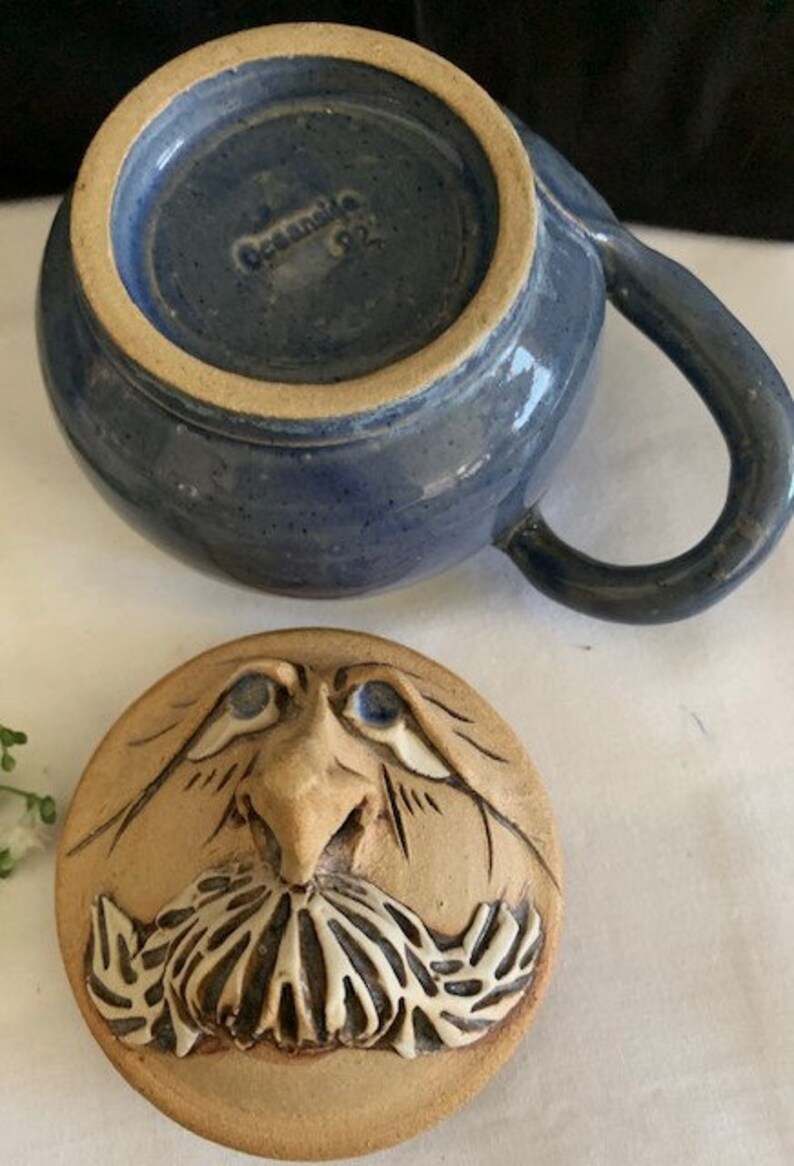 Vintage Variety Pottery/ceramic Funny Mug-garlic Keepers -small Pottery ...
