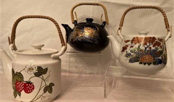 Vintage Japanese Teapot Collection Cobalt Blue Double | Etsy