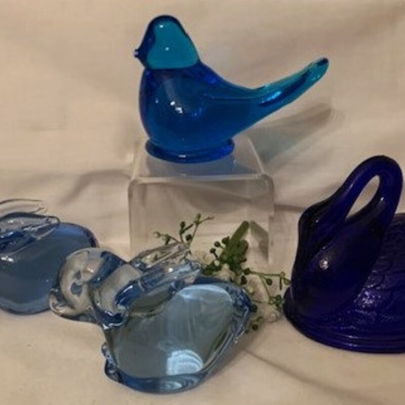 Glass Bluebirds - Etsy