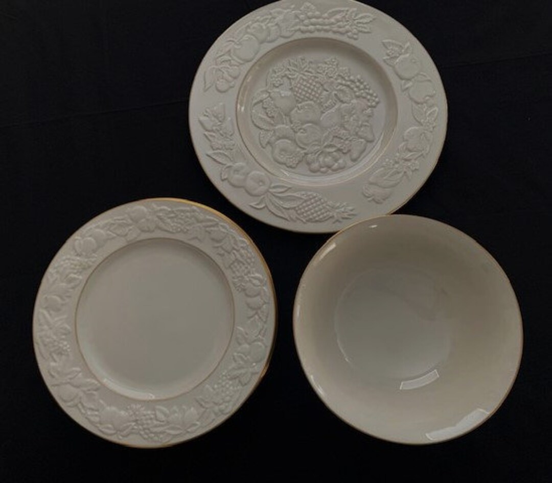 Vintage Fine Ivory China Collection fruits of Life Pattern by LENOX ...