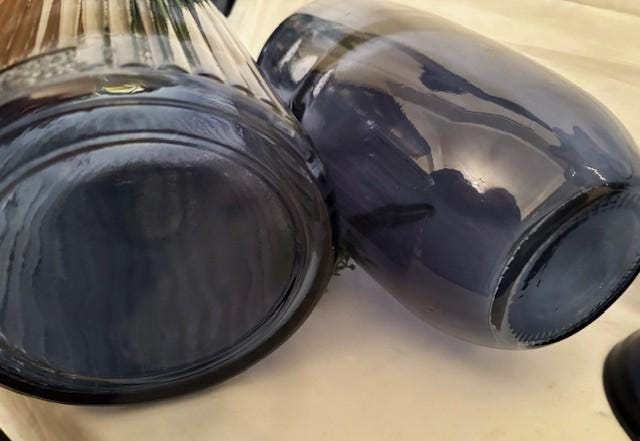 Vintage Variety Collection Size and Style of Steel Blue Vase/bottle ...