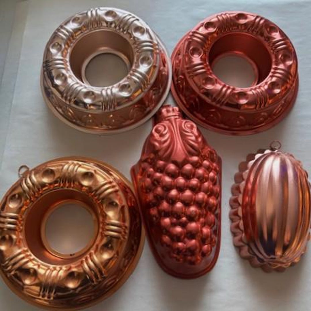 Vintage Copper Collection Jell-o Mold Wall Hanging-grape Cluster-round ...