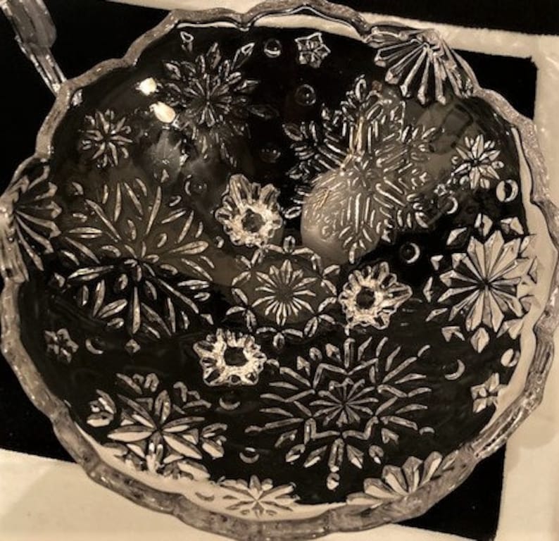 Vintage Snowflake by Mikasa Sweet Dish Nut and Candy Dish | Etsy