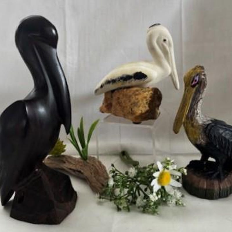 Wood Pelican - Etsy