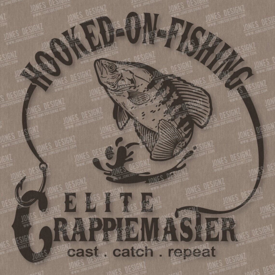 Crappie Master, SVG, EPS, DXF, Vector, Digital Download, Mancave Design ...