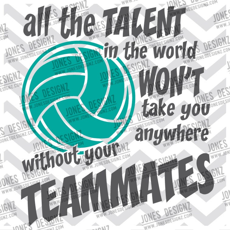 SVG Volleyball Teammates Saying Instant Download SVG Files - Etsy