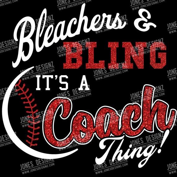 Bleacher Bling Coach SVG / Baseball Coach / Instant Download / | Etsy
