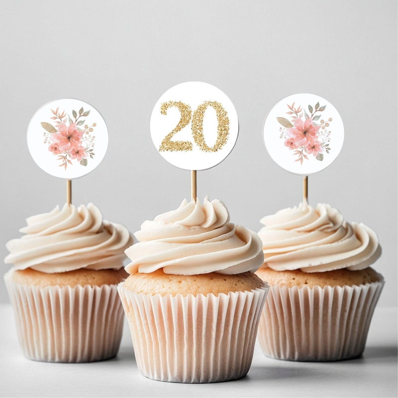 Designer Cupcake Toppers - Etsy