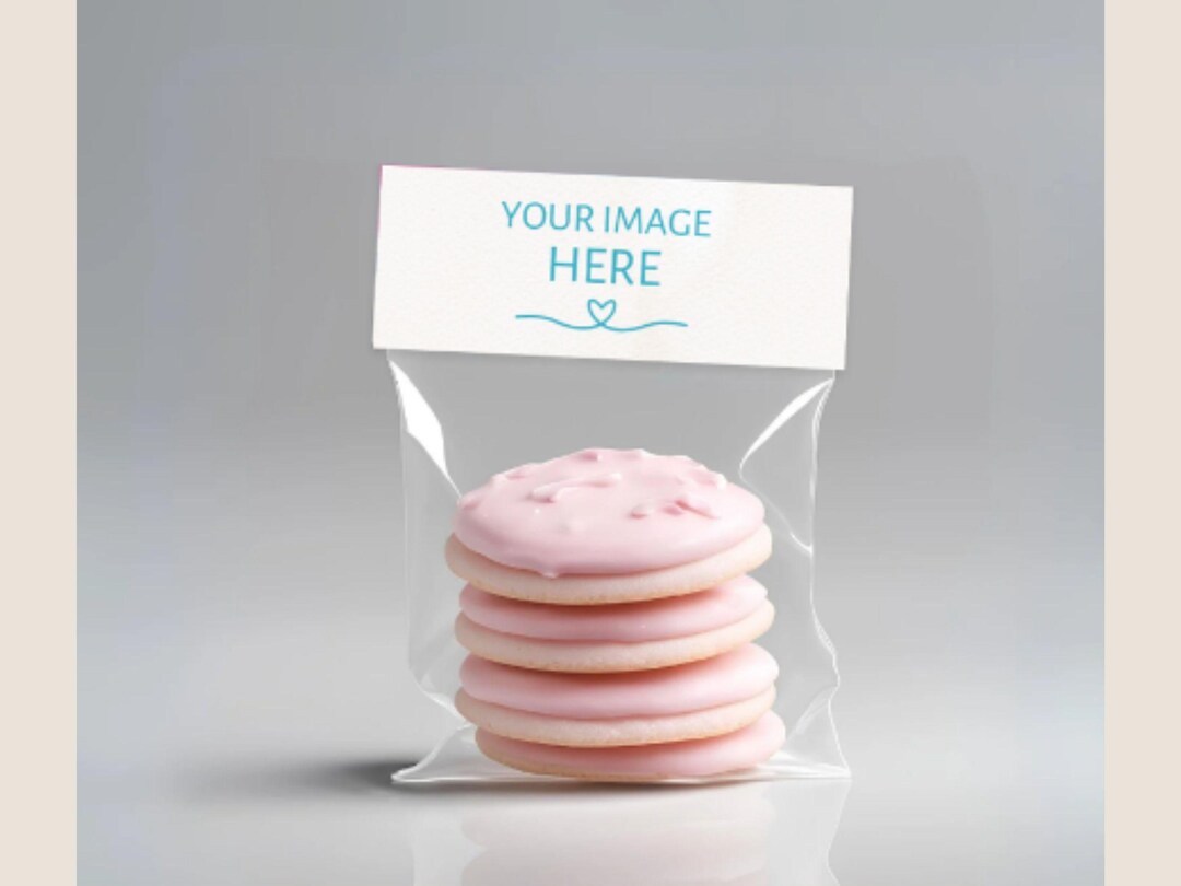 Cookie Treat Bag Topper Mockup instant Download 16 High Resolution ...