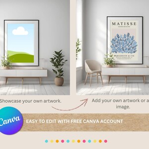 Picture Frame Mockup Canva Template instant Download 33 High Resolution ...