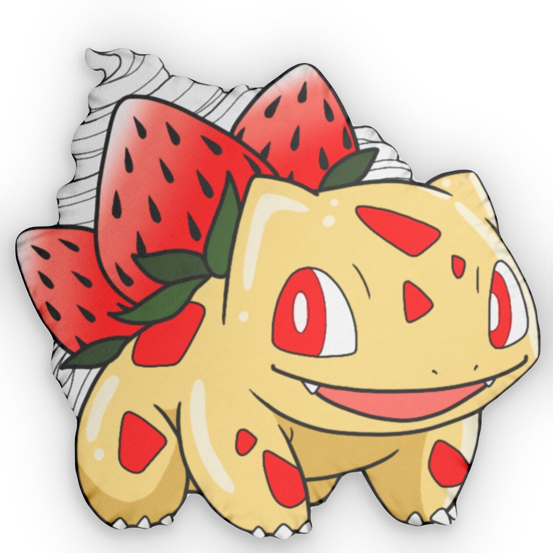 Strawberry Shortcake Bulbasaur Pillow, Custom Shaped Pillows ...