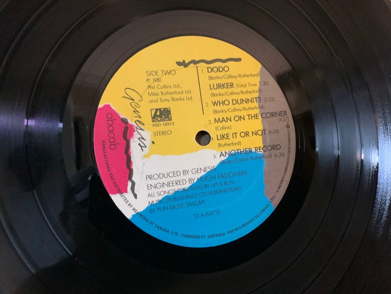 Genesis Vinyl Record Album abacab - Etsy