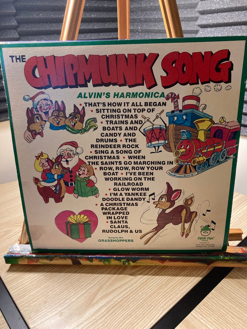 Chipmunks Vinyl Record Album the Chipmunk Song - Etsy