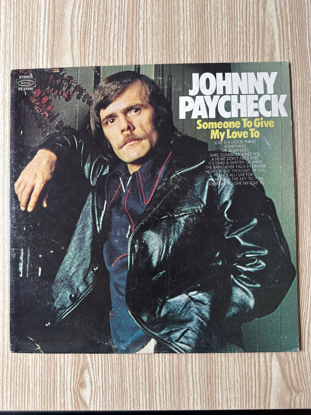 Johnny Paycheck Vinyl Record Album "someone to Give My Love To" - Etsy