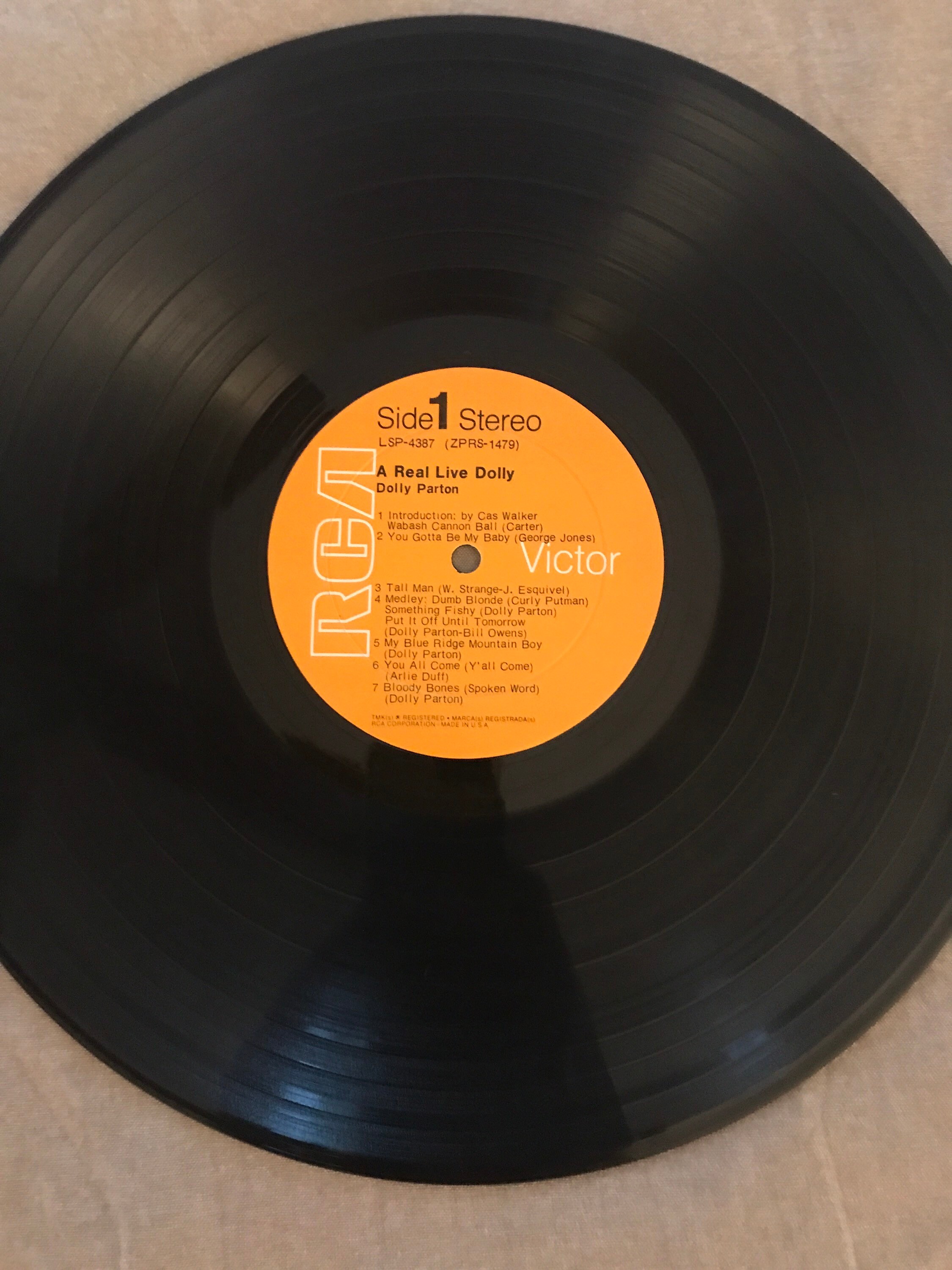 Dolly Parton Vinyl Record Album a Real Live Dolly - Etsy