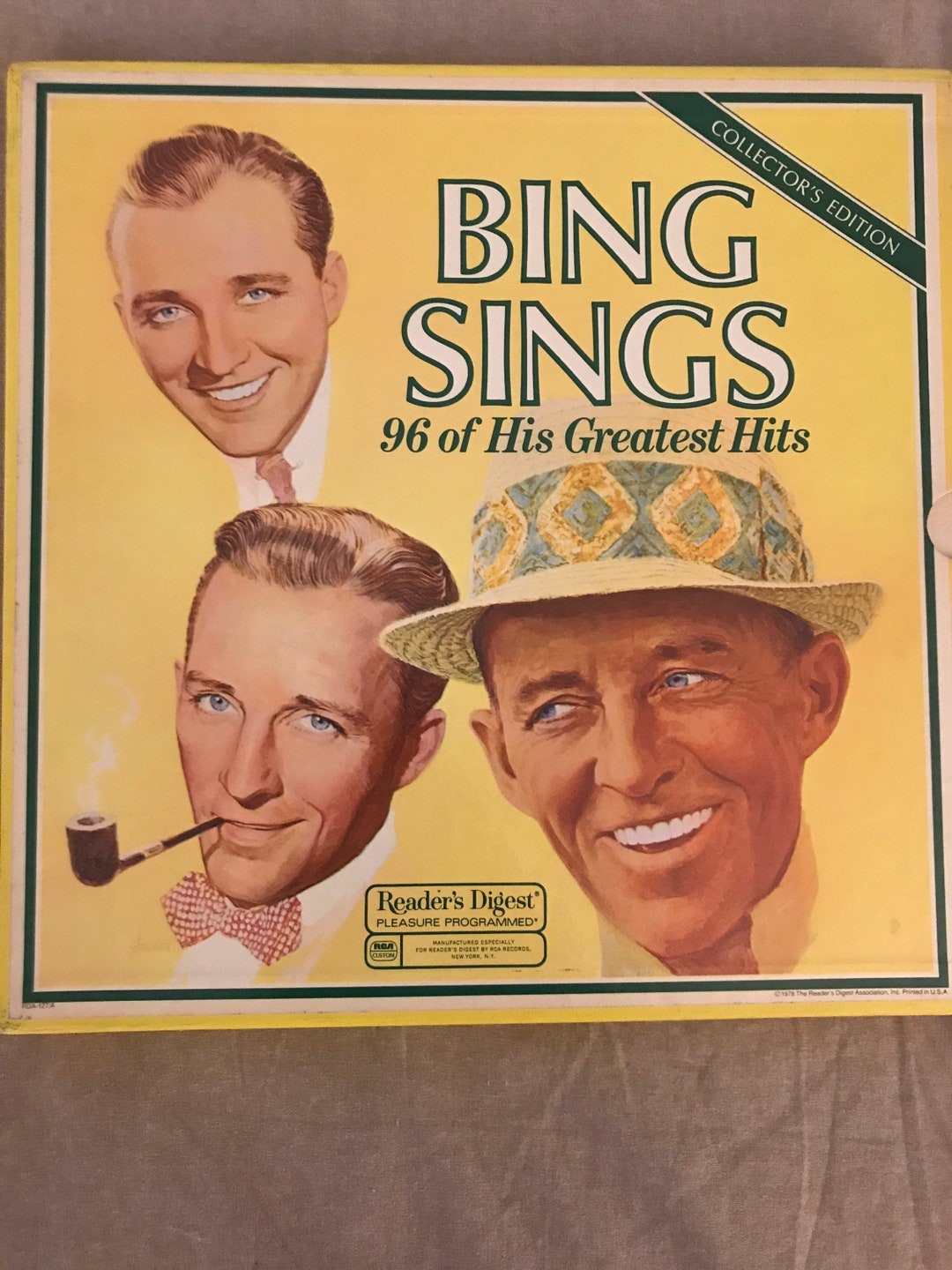 Bing Crosby Vinyl Record Album "bing Sings 96 of His Greatest Hits" - Etsy