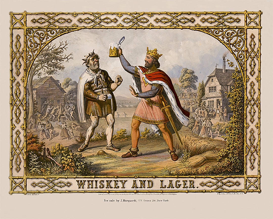 Vintage Whiskey & Lager Label, Clip Art - Etsy
