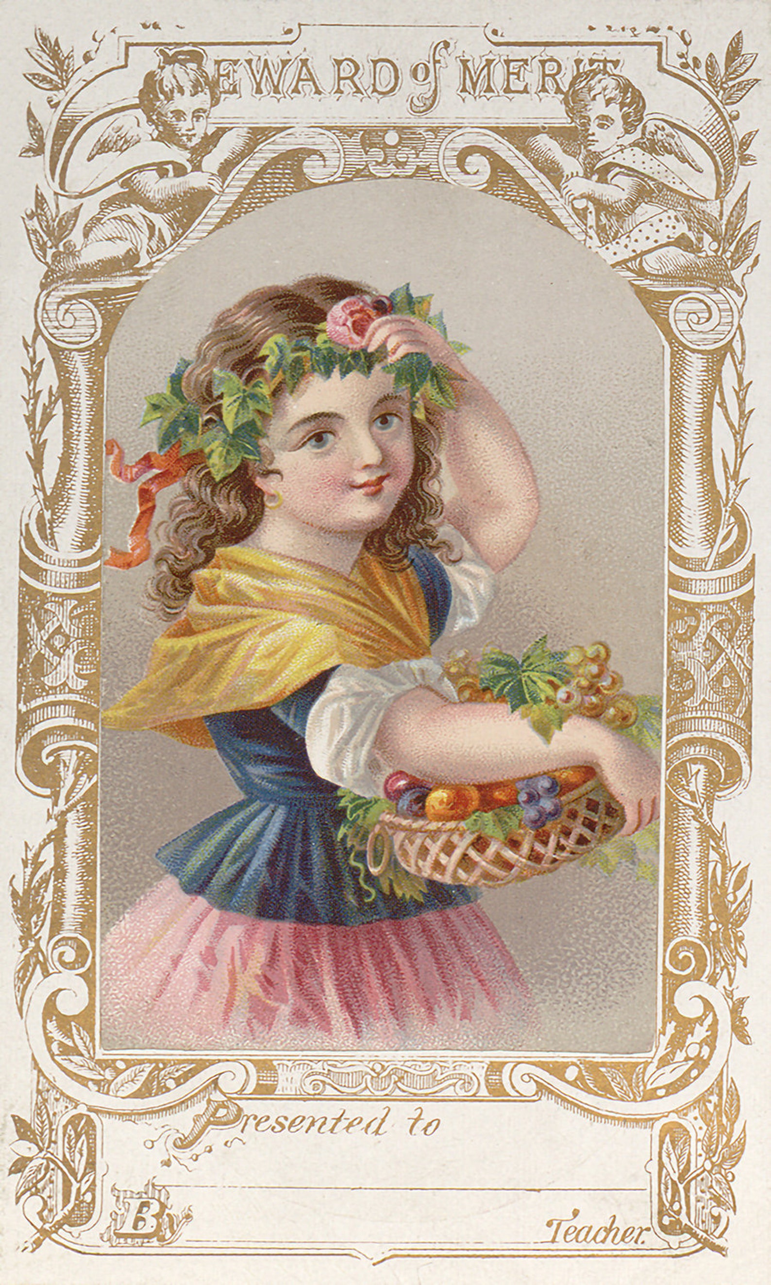 Victorian Vintage School Reward Cards Set 1 Includes 4 - Etsy