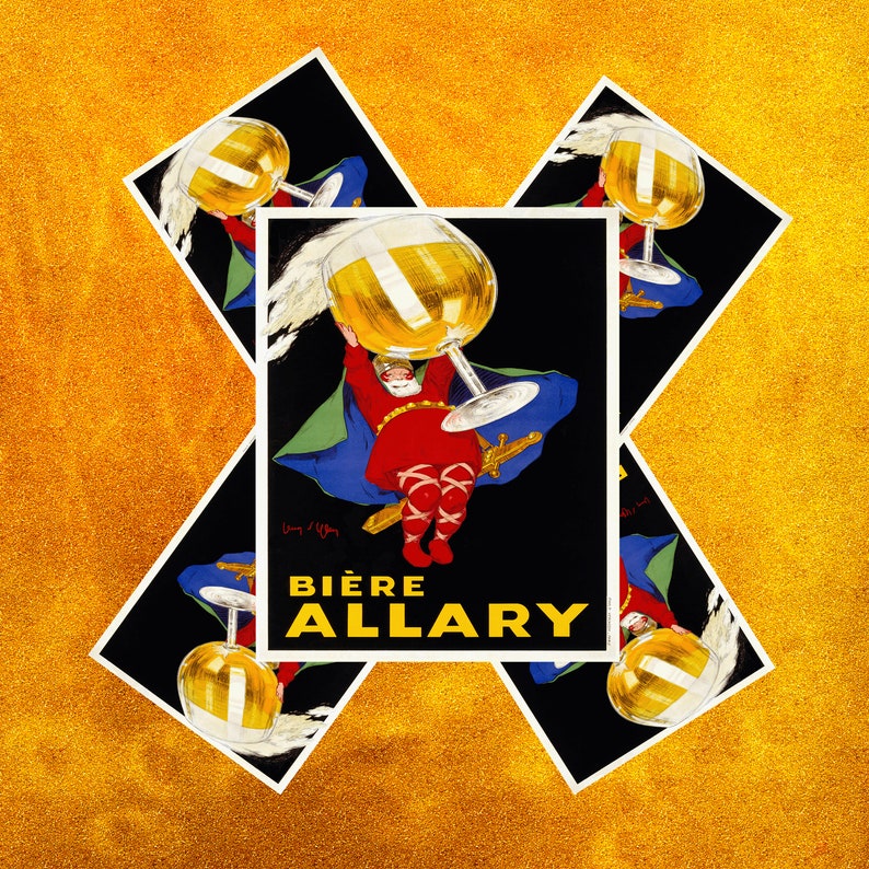 Biere Allary Vintage French Beer Advertisement Poster by Jean D'ylen ...