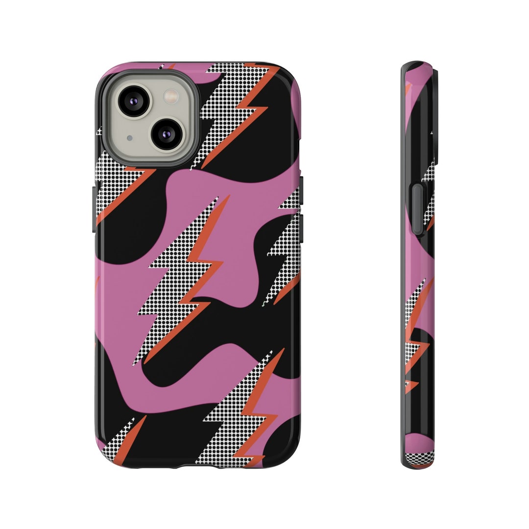 Stay Stylish and Protected With Our Hot Pink Lightning Bolt Phone Case ...