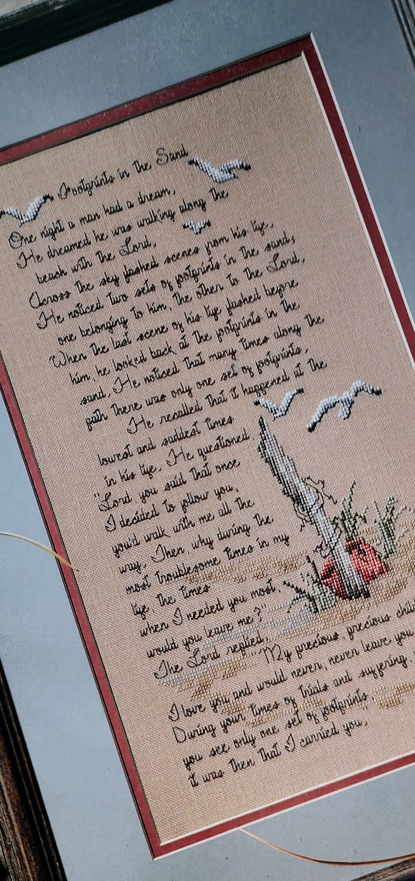 Vintage Christian Poem Cross Stitch Patterns 1996 / 1997 Legend of the ...