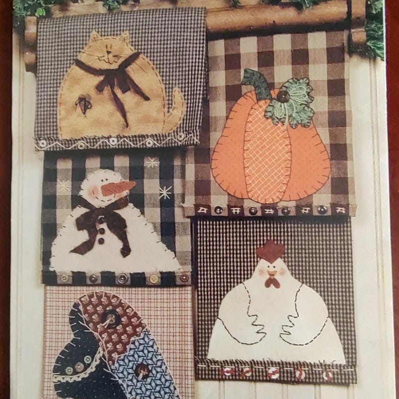 Applique Tea Towel - Etsy