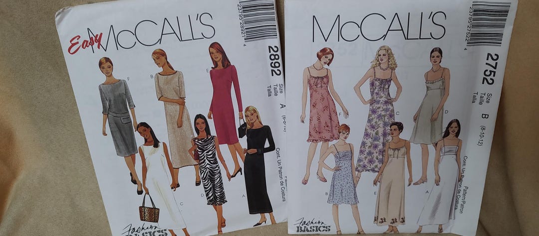 Four Uncut Sewing Patterns- Many Outfits- Simplicity 1160A / Mccalls ...