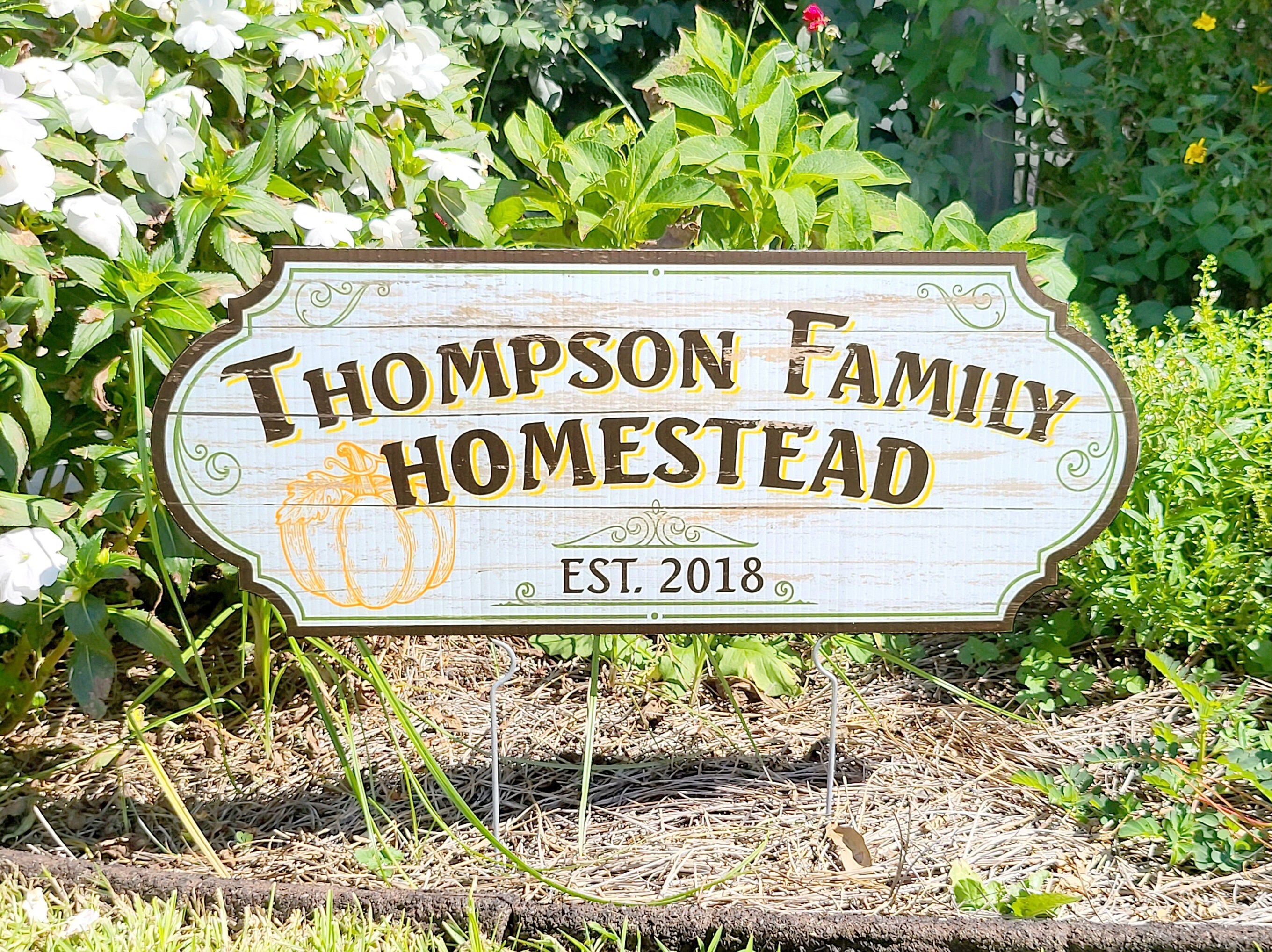 Vintage-style Custom Family Homestead Sign - Etsy