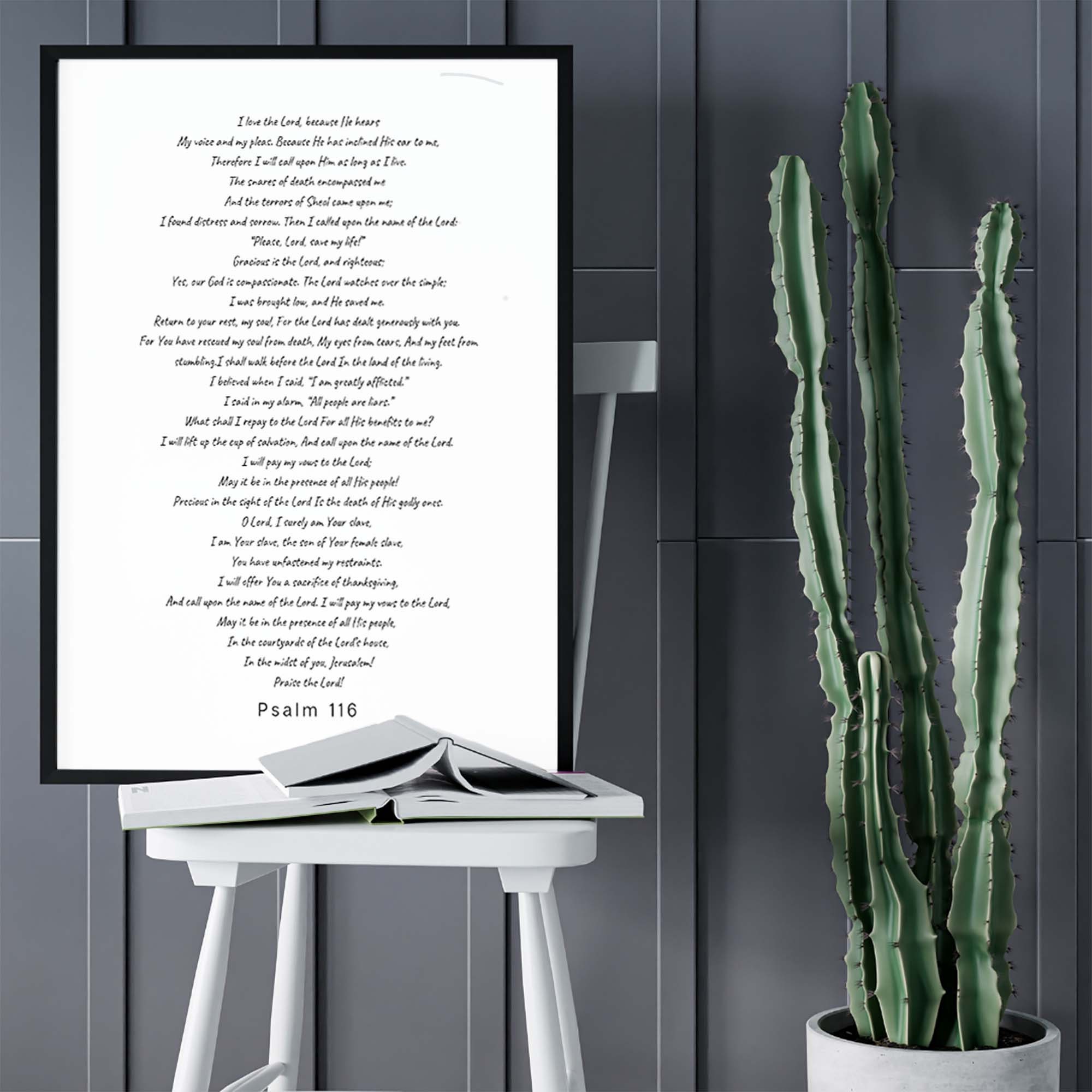 Psalm 116 / Scripture Print / Bible Verse Print / Farmhouse Decor ...