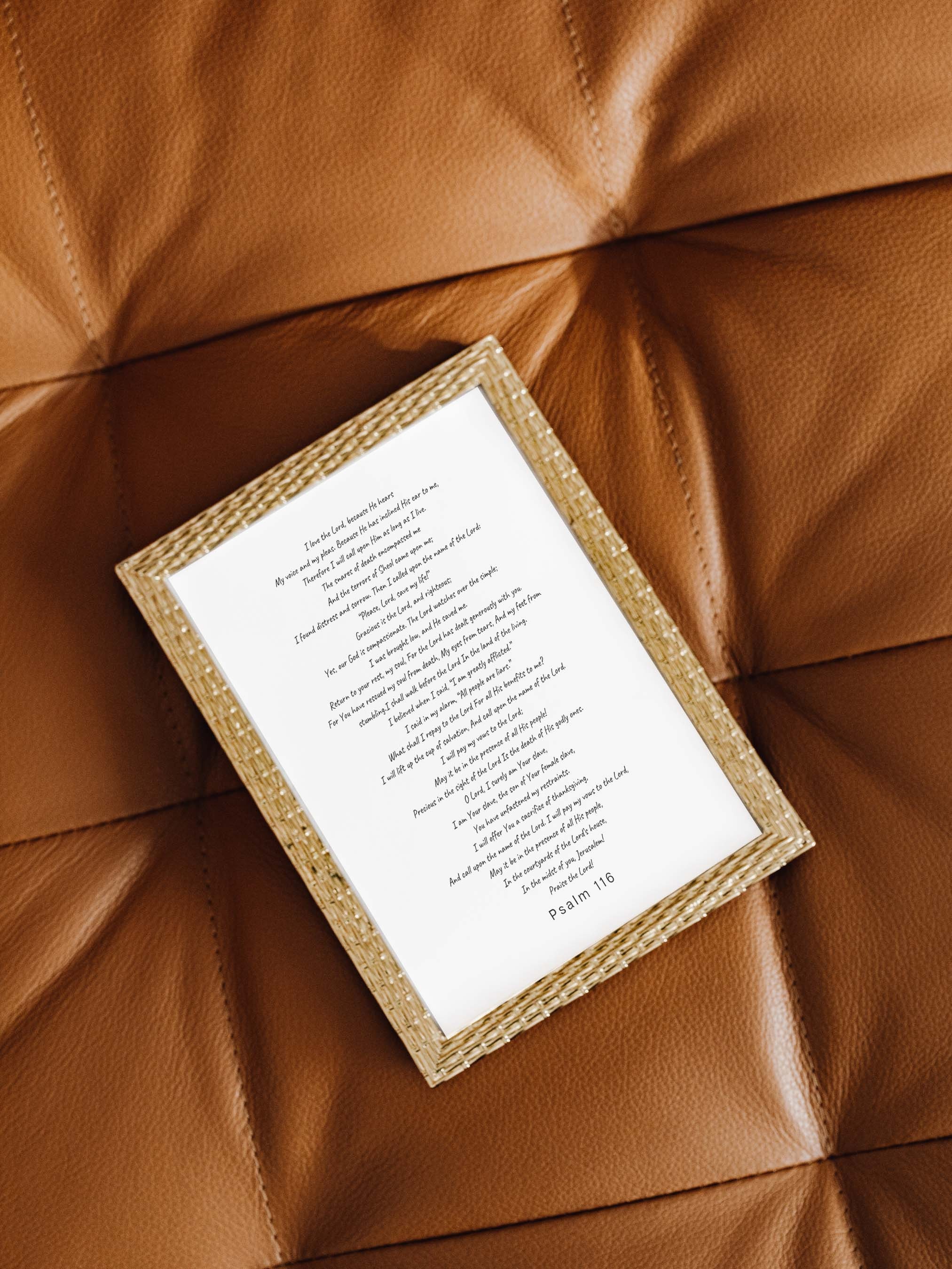 Psalm 116 / Scripture Print / Bible Verse Print / Farmhouse Decor ...