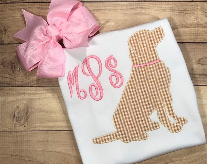 Monogrammed Personalized Labrador Lab Dog Best Friend Applique ...