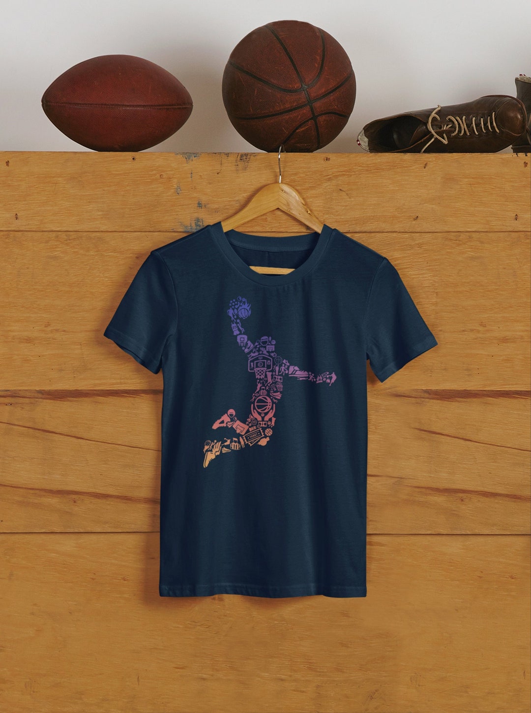 Basketball T Shirt - Slam Dunk T Shirt - Basketball Player T Shirt ...