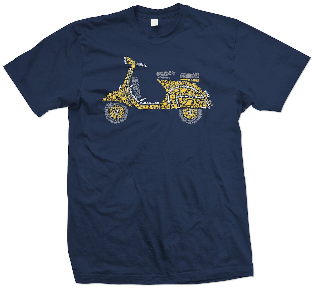 Moped T Shirt Scooter T Shirt MOD T Shirt Moped Rider T Shirt ...