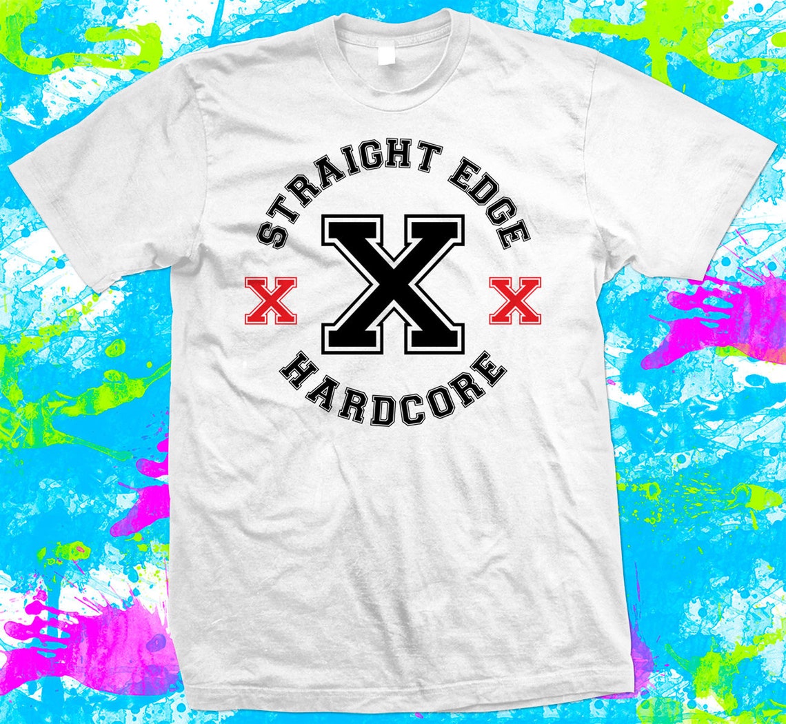 Straight Edge Hardcore T Shirt 4 Colour Options Small to 3XL - Etsy