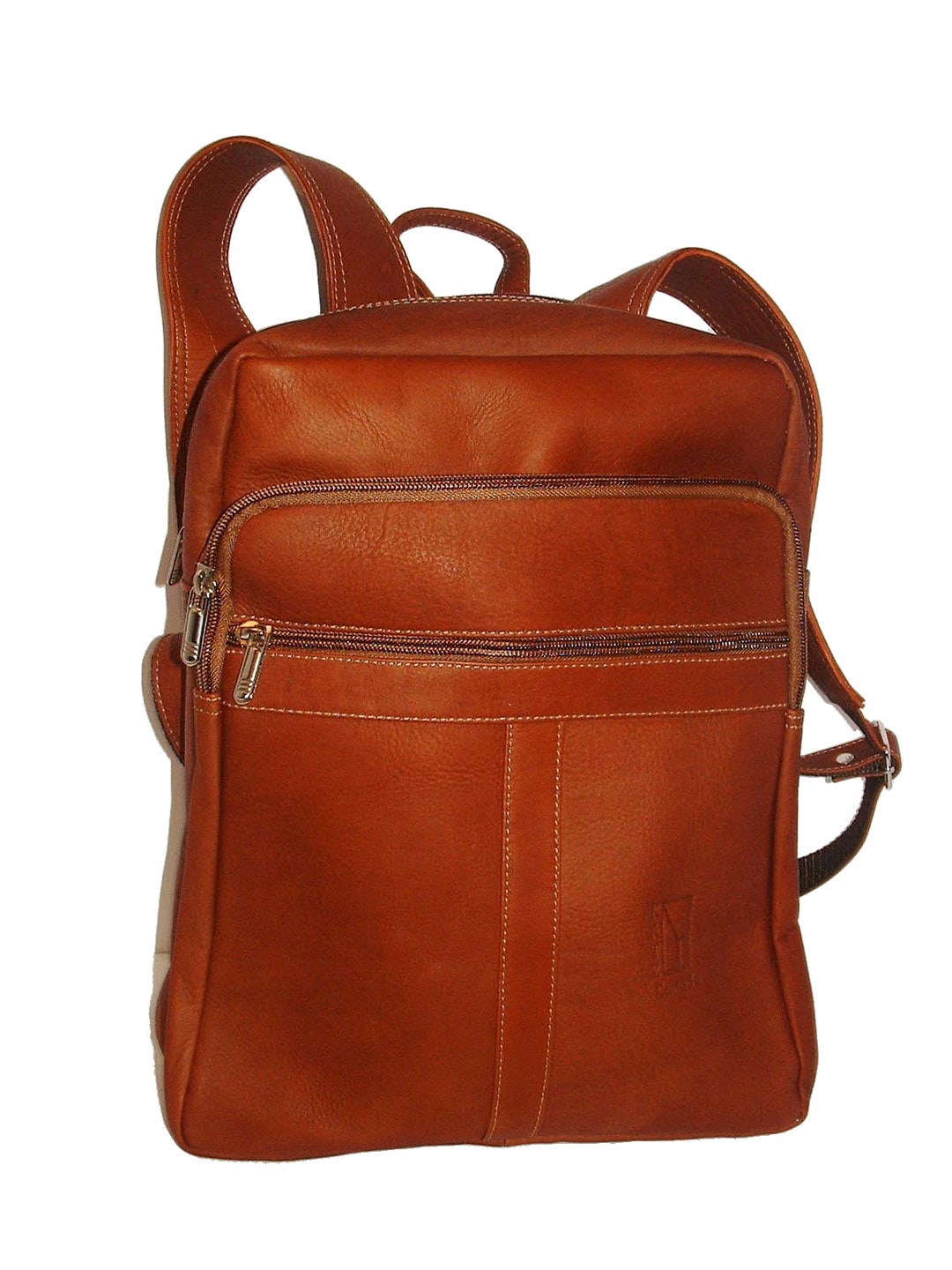 Handmade Tan Leather Backpack: Lightweight Unisex Travel Bag - Etsy